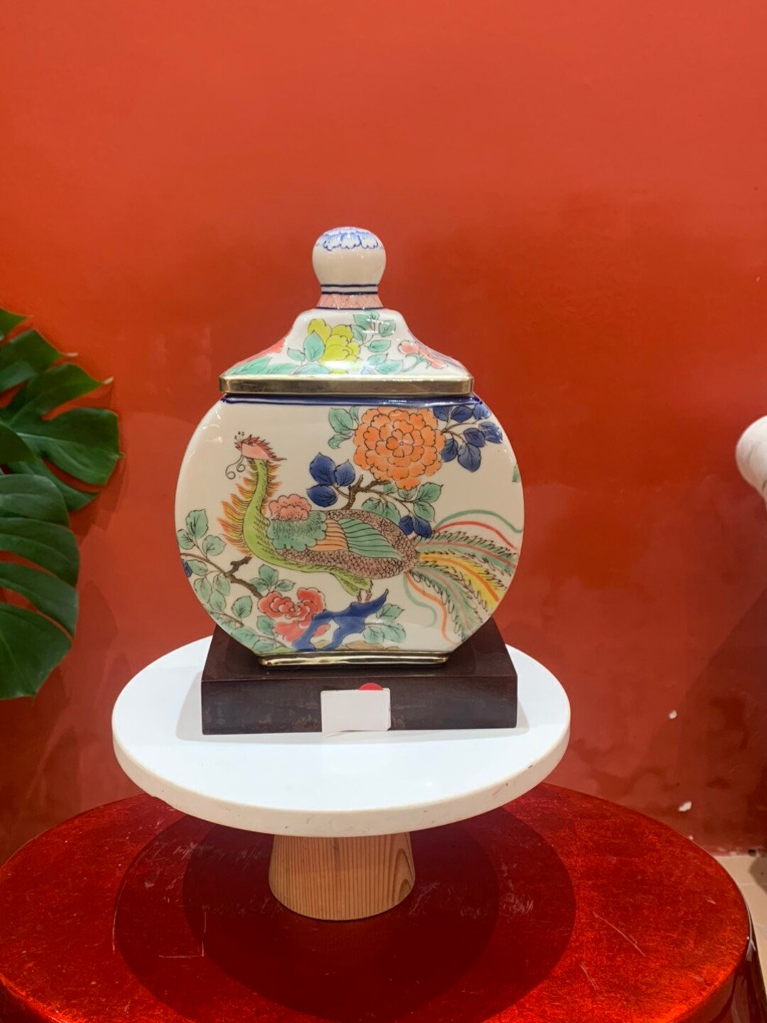 Vietnamese Traditional Pottery: Hand-painted Ceramic Phoenix Box - Etsy