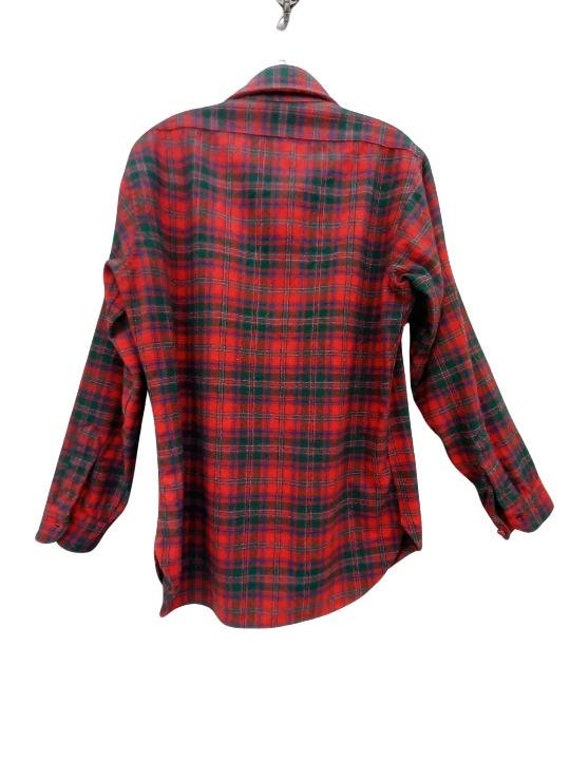 1970’s Vintage Pendleton Men’s Woolen Lodge Shirt Red… - Gem