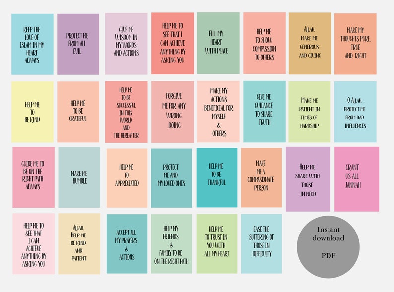 Ramadan Dua Cards for Kids | Islamic Learning Flashcards (PDF Download ...