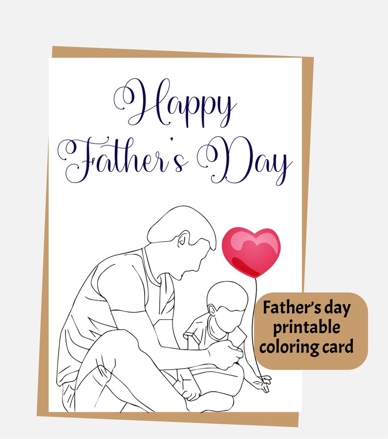 PRINTABLE Father’s Day Card | Father’s Day Card Printable | Digital ...