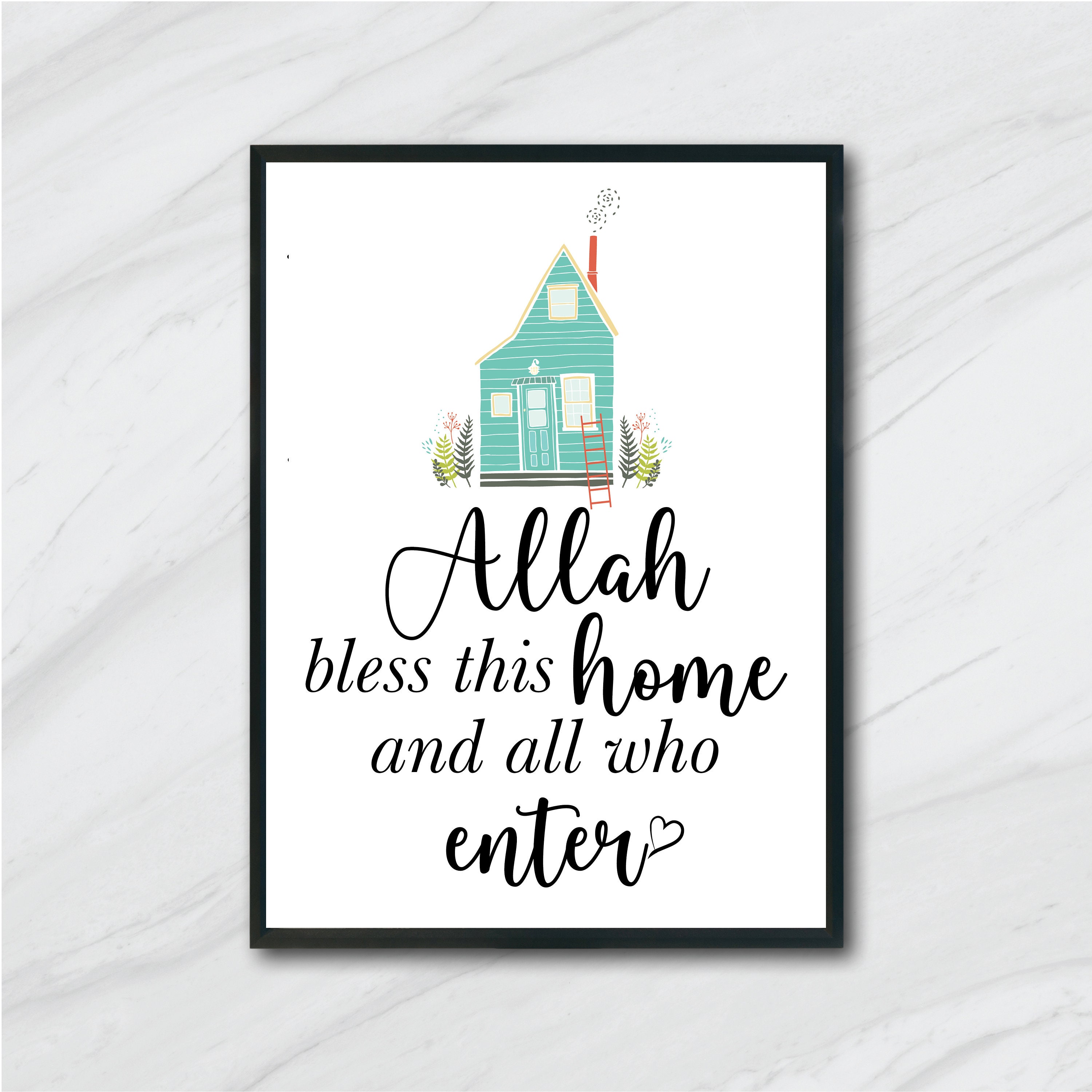 Allah Bless This Home Instant Download Digital Print, House Warming ...