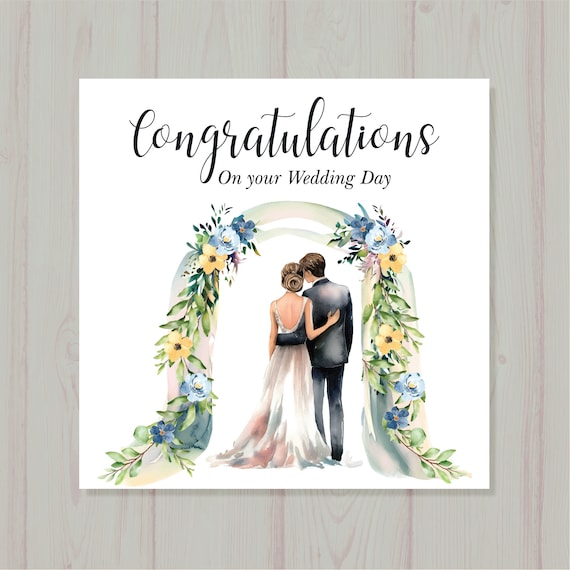 Printable Card Wedding Congrats