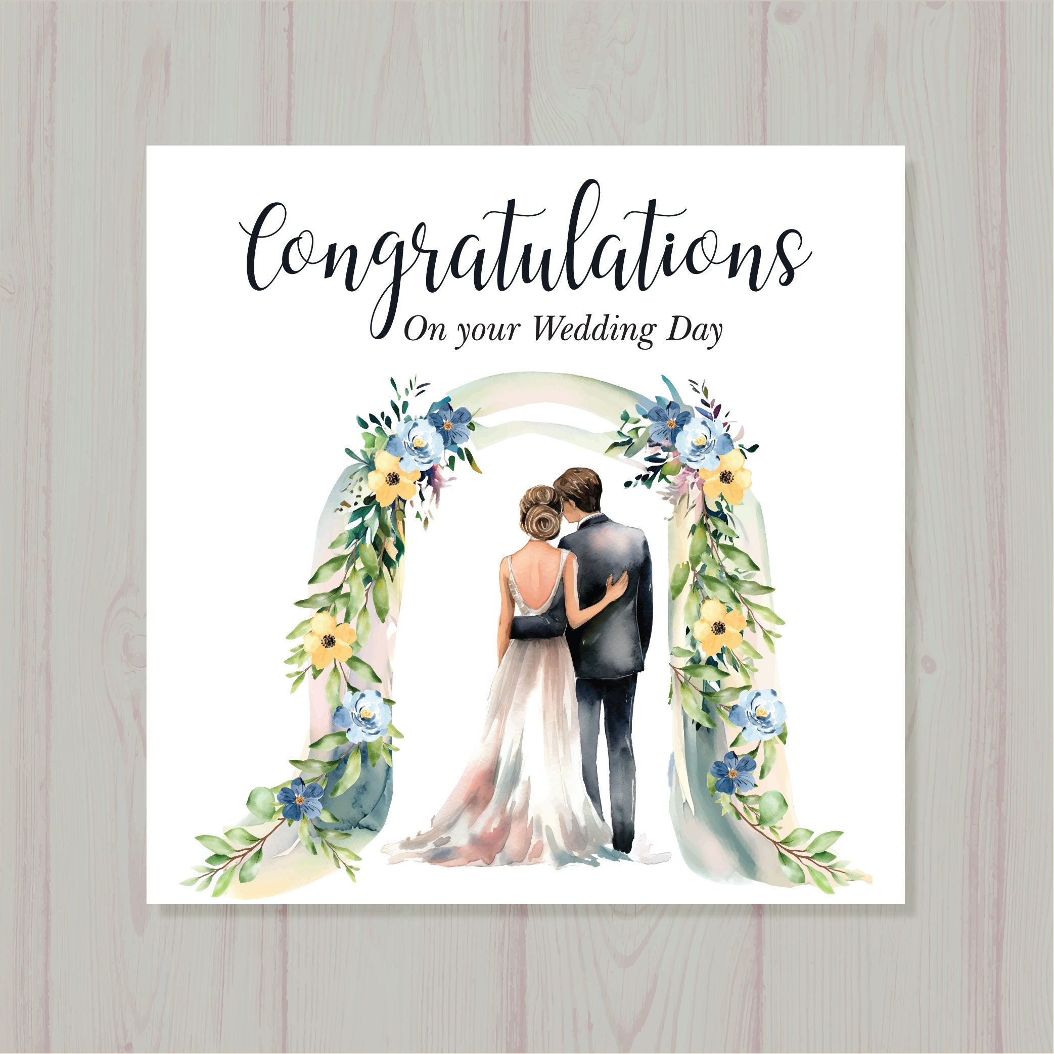 Congratulations to the Happy Couple Wedding Card Download, Printable ...