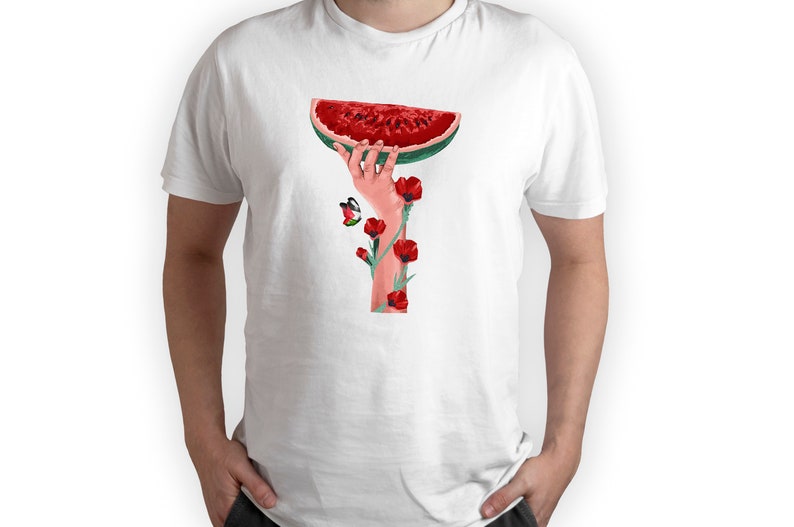 Free Palestine Melon T-shirt Design | Save Palestine| Watermelon T ...