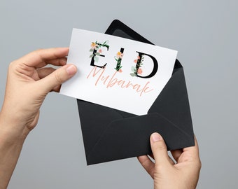 Eid Card Printable, Eid Card Digital, Eid Greeting Card, Eid Mubarak ...