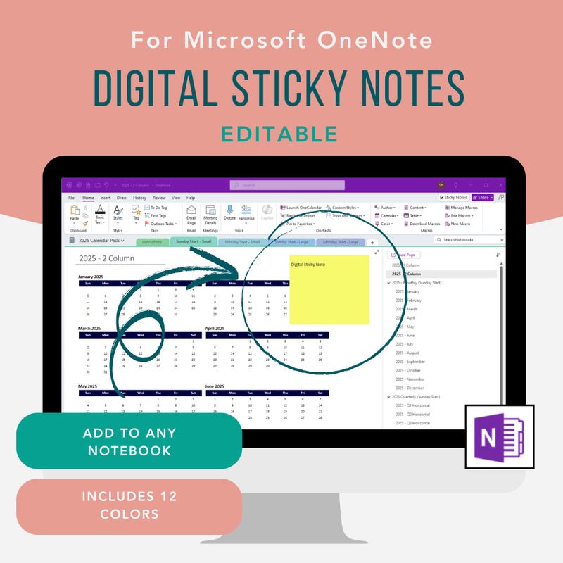 Onenote Templates - Etsy