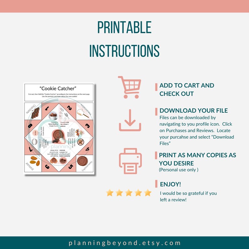 2026 New GS Cookie Game, GS Cookie Fortune Teller, GS Cootie Catcher ...