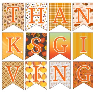 Thanksgiving Banner Printable PDF Instant Download Printable PDF ...