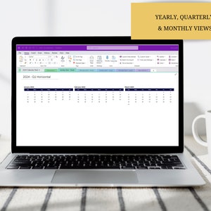 2024 Onenote Calendar Pack, Yearly Quarterly Monthly, Sunday and Monday ...