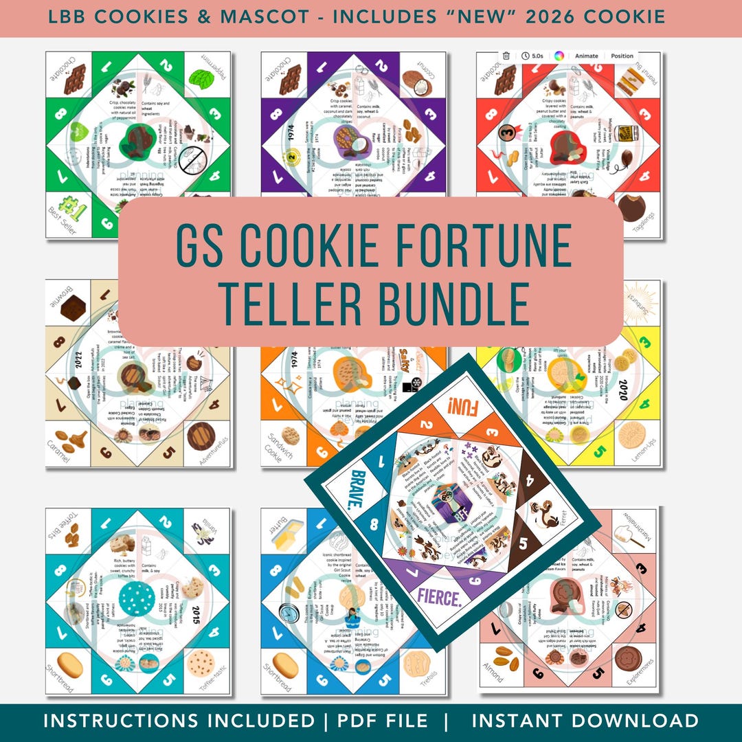 2026 GS Cookie Game, GS Cookie Fortune Teller, Meet the GS Cookies ...