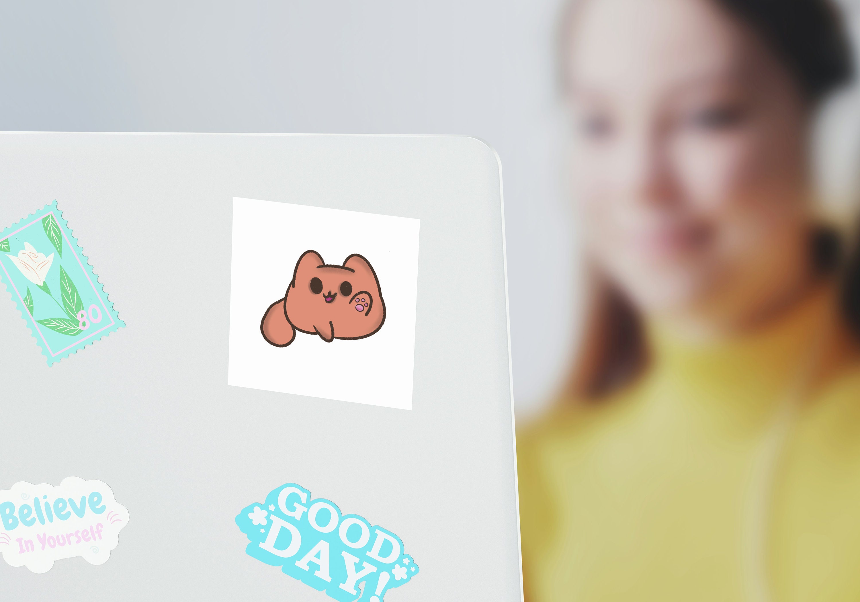 Kawaii Printable Stickers Set Png, 9 Cats Sticker Png, Print and Cut ...