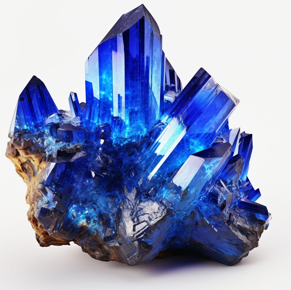 Azurite Crystal Meaning Cards Printable PDF Numerology - Etsy