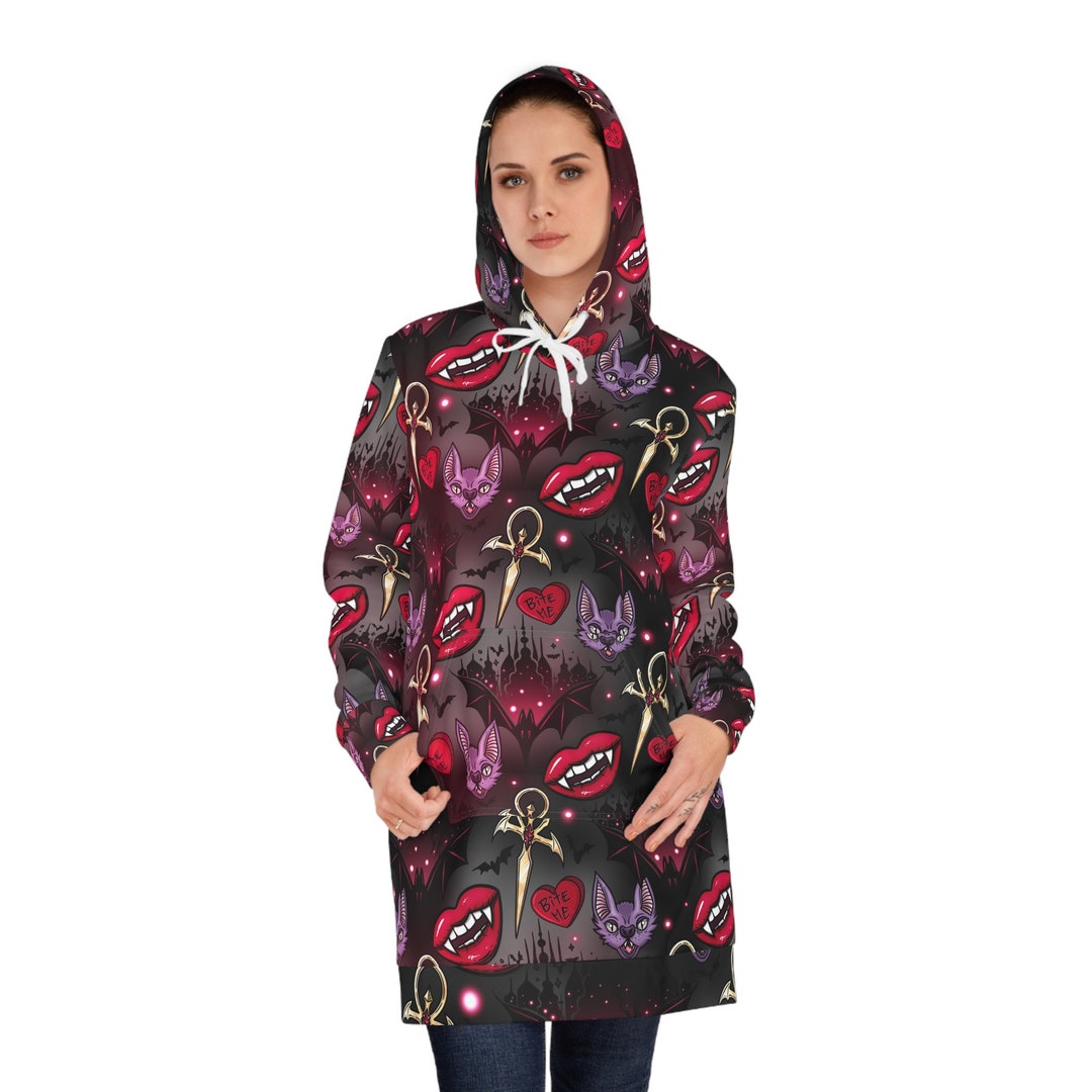 Bite Me Vamp Trendy Woman's Oversized Hoodie - Etsy