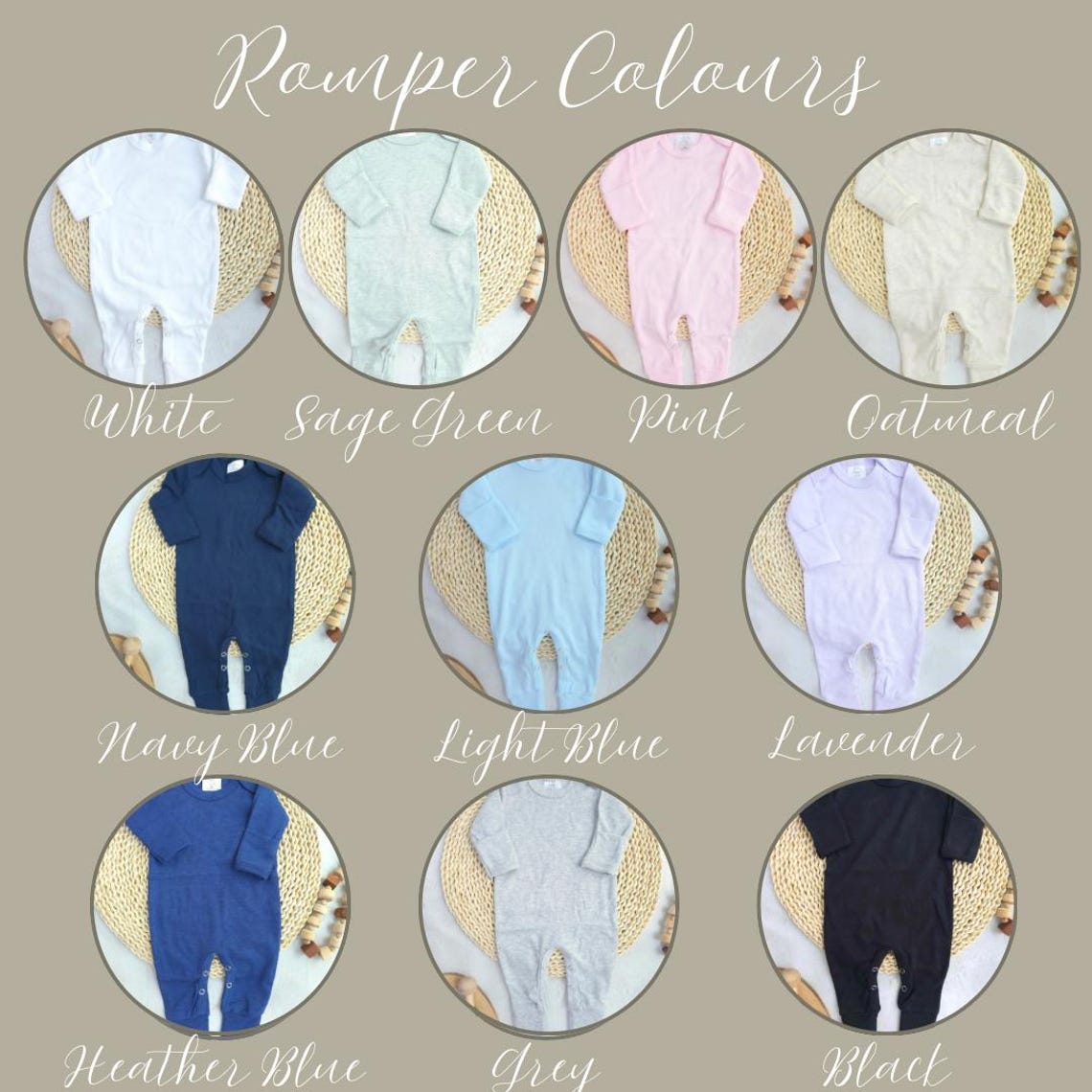 Embroidered Baby Name Onesie, Custom Wool Felt Romper, Baby Shower Gift ...