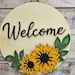 Sunflower Welcome Door Hanger: Year-round Home Decor | Welcome Door ...