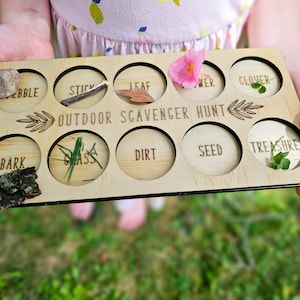 Outdoor Scavenger Hunt | Nature Scavenger Hunt Tray | Kids Nature Hunt ...