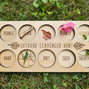 Outdoor Scavenger Hunt | Nature Scavenger Hunt Tray | Kids Nature Hunt ...