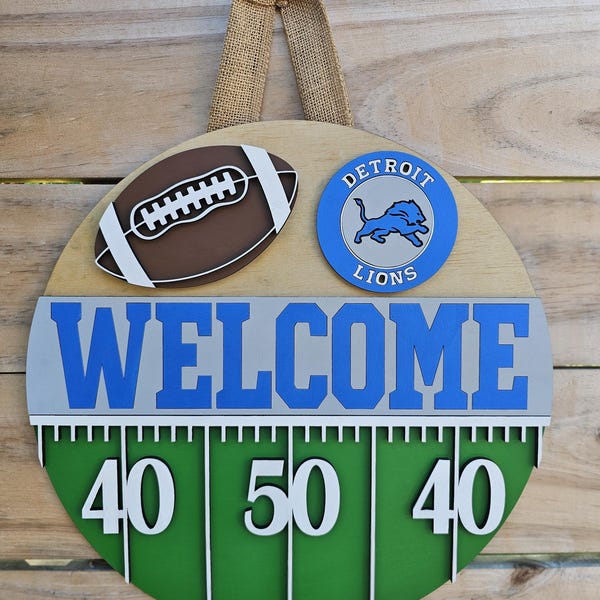 Football Door Hanger - Etsy