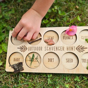 Outdoor Scavenger Hunt | Nature Scavenger Hunt Tray | Kids Nature Hunt ...