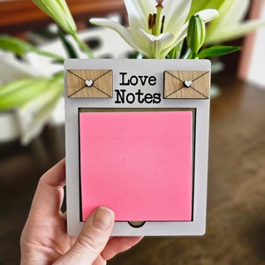 Valentines Day Gift for Him for Her | Personalized Sticky Note Holder ...