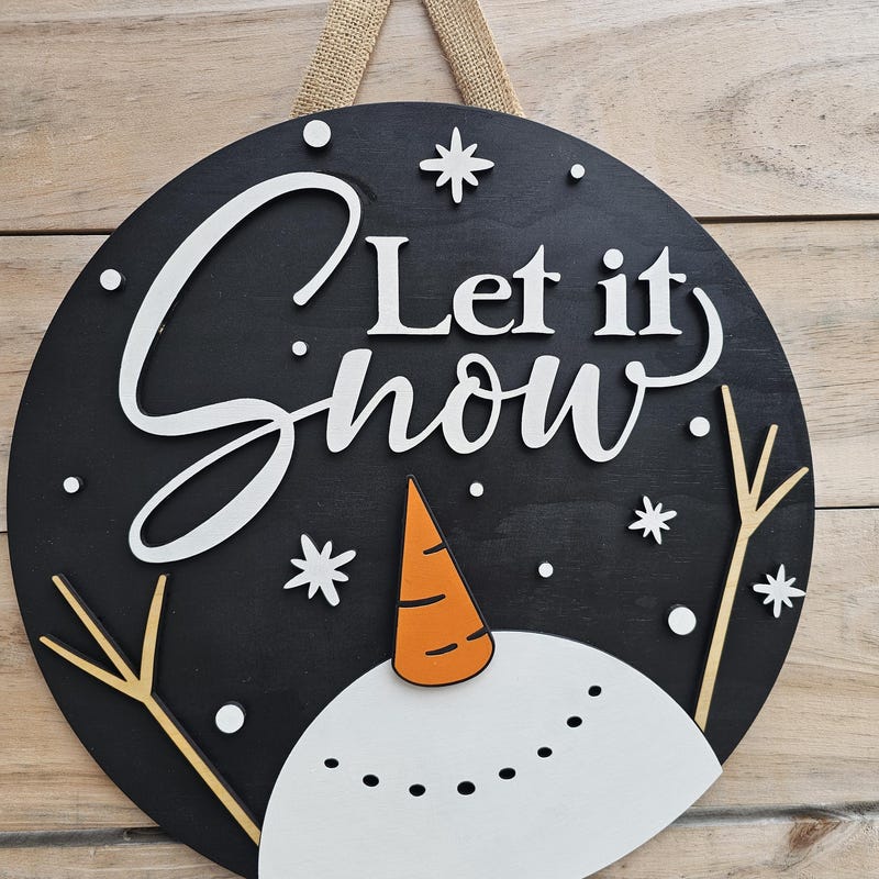 Rustic Snowman Wall Hanging - Etsy
