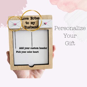 Valentines Day Gift for Him for Her | Personalized Sticky Note Holder ...
