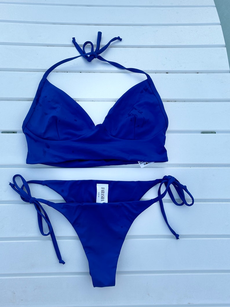 Hollowed Out Halter Top W/ String Brazilian Cut Bottom - Etsy