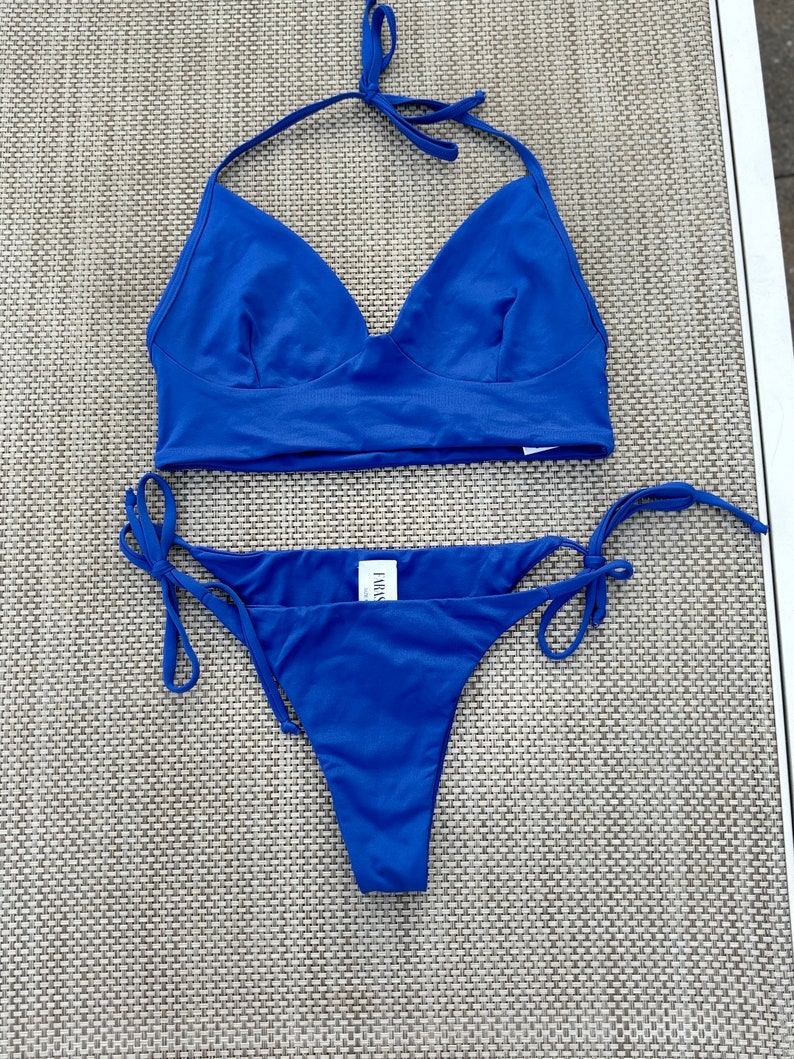 Hollowed Out Halter Top W/ String Brazilian Cut Bottom - Etsy