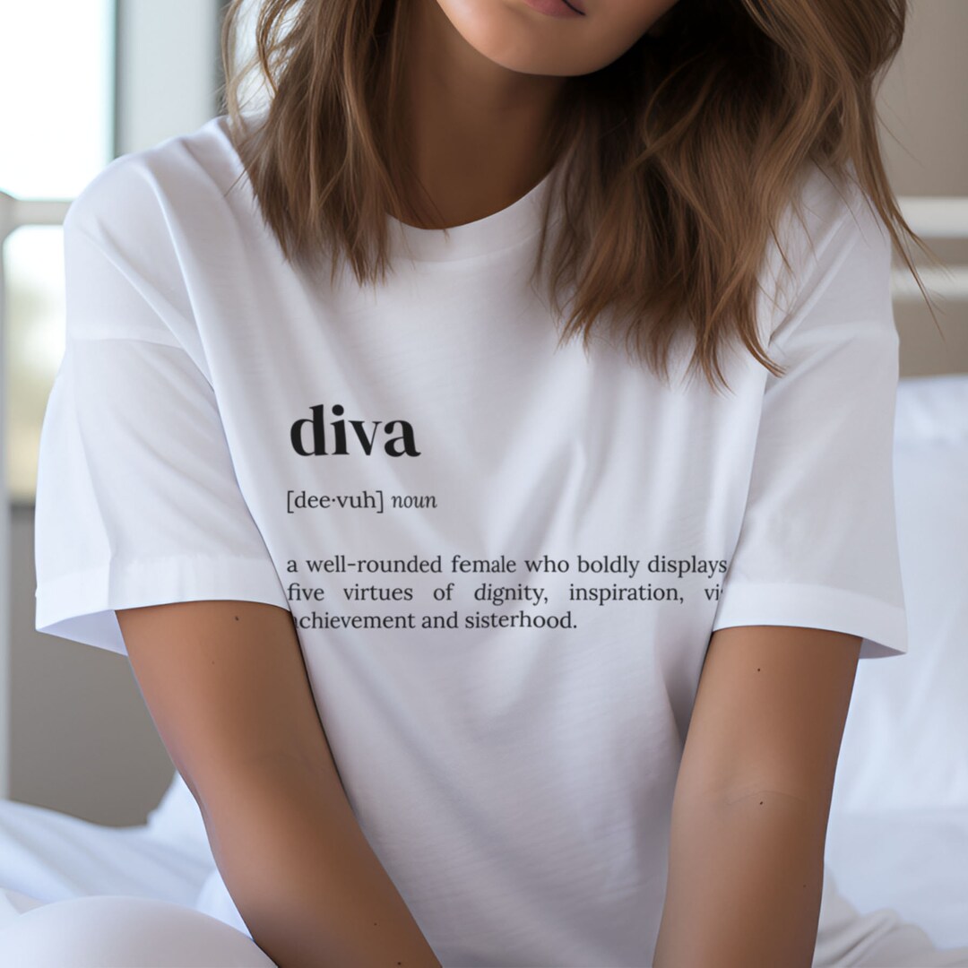Diva Definition Print , Crewneck, Gift for Sister , Funny Couple Gift ...