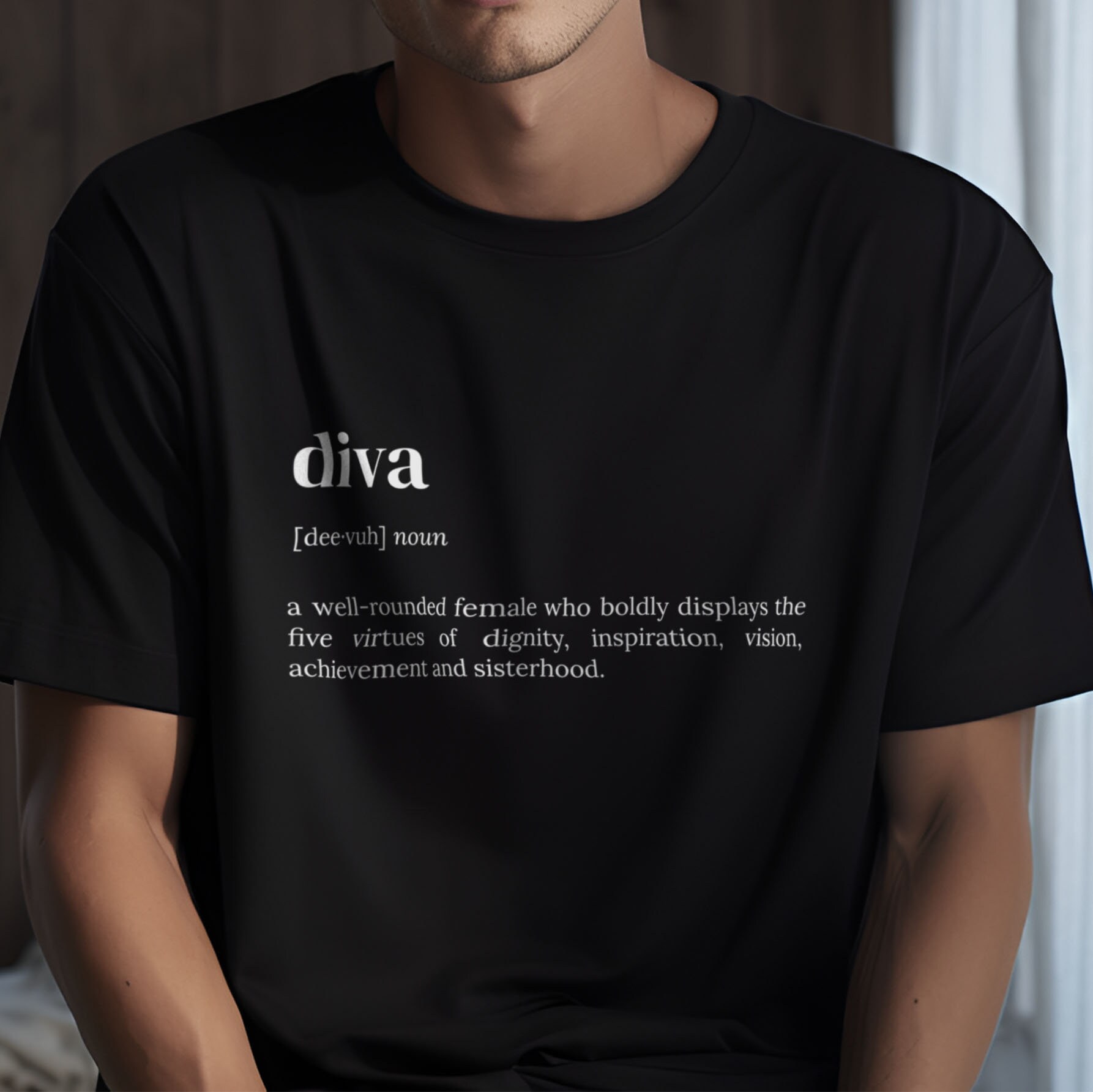 Diva Definition Print Crewneck Gift for Sister Funny - Etsy UK