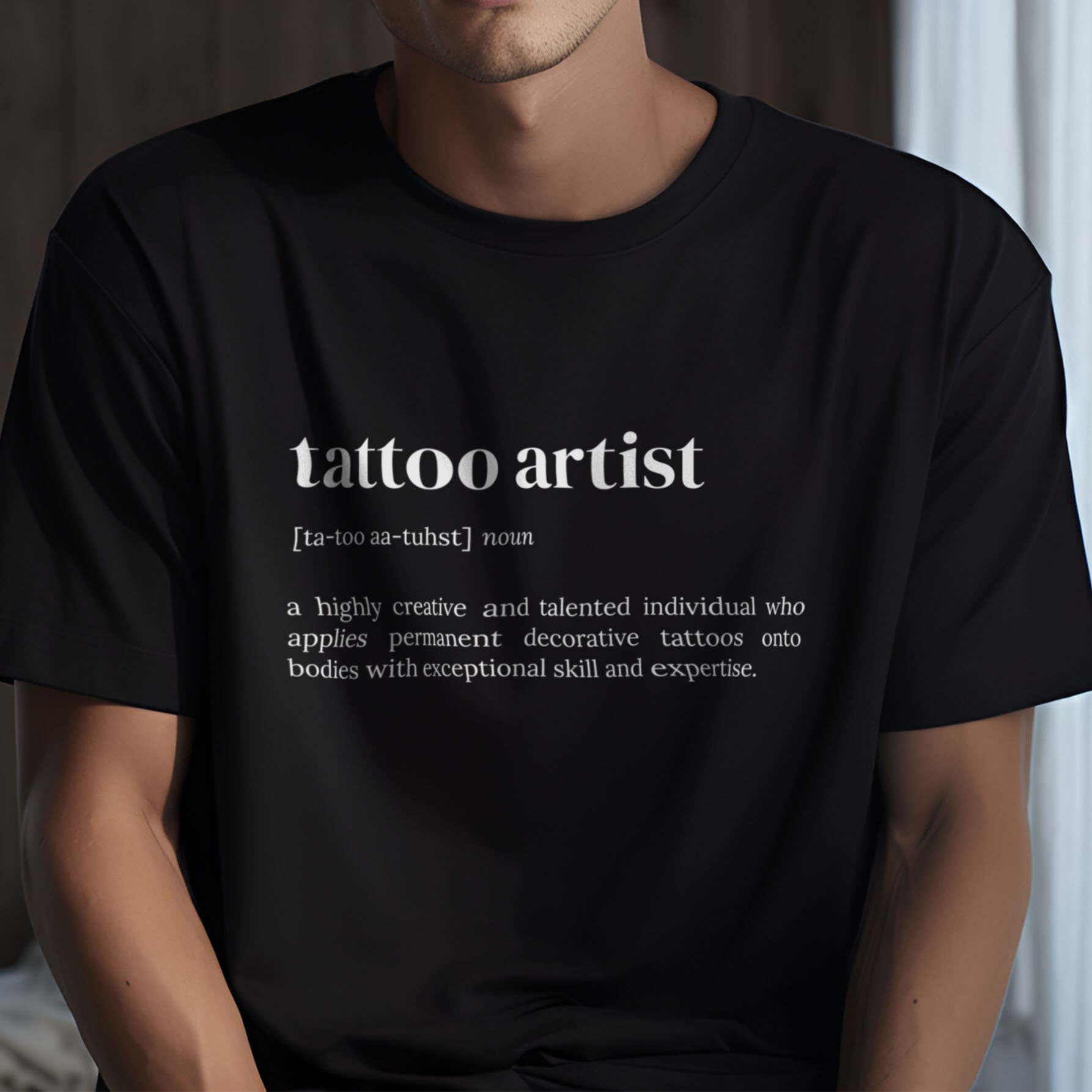 Tattoo Artist Definition Print Crewneck Tattoo Artist - Etsy