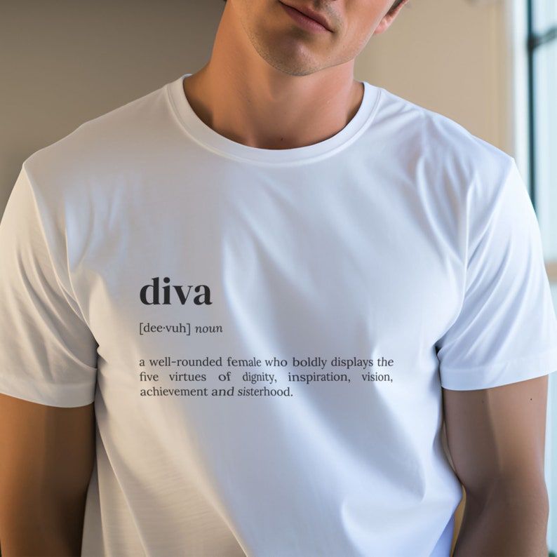 Diva Definition Print Crewneck Gift for Sister Funny - Etsy UK
