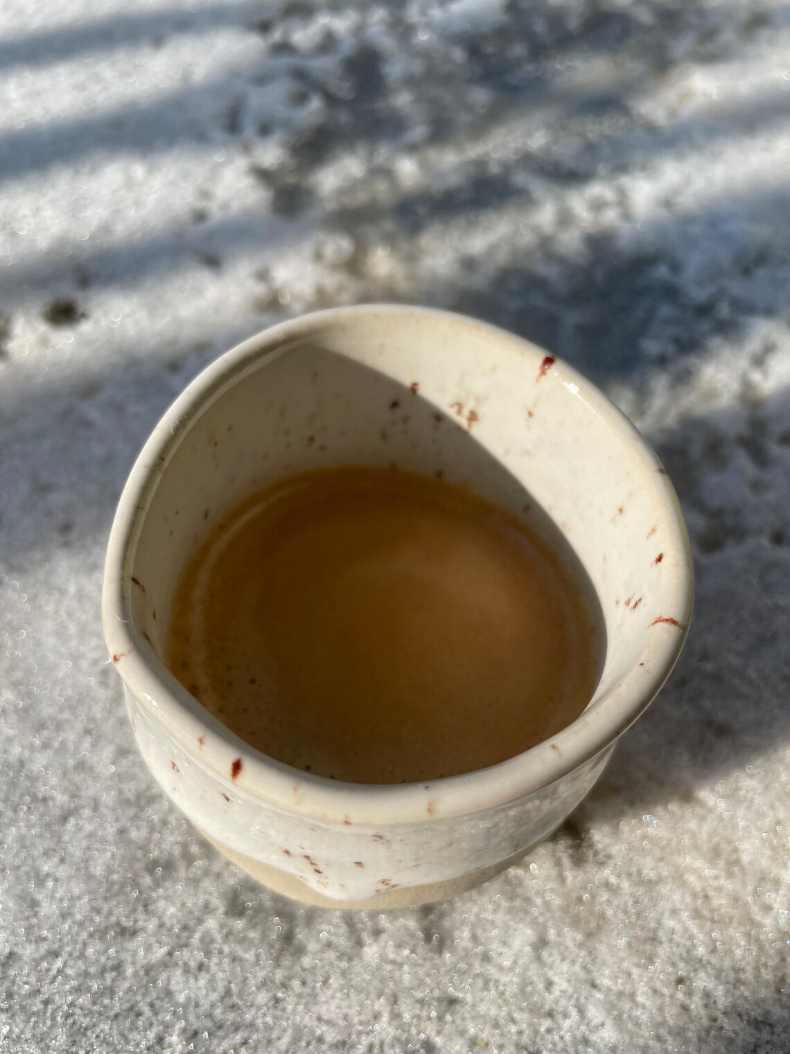 Espresso Handmade Mug, Beige Mug With Beige White Glaze Speckled, 100 ...