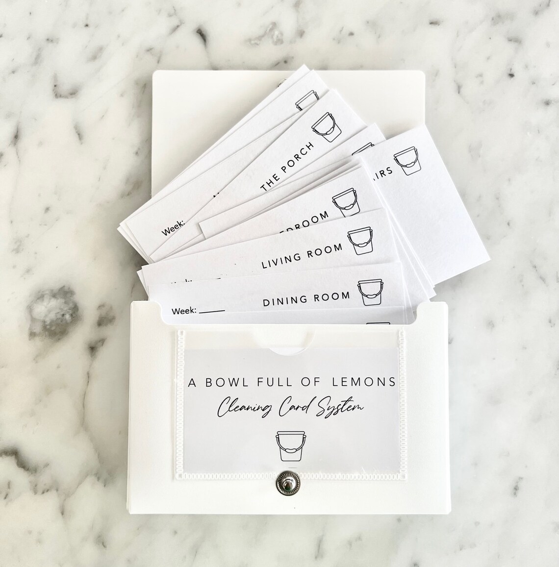 Cleaning Card System | Printable Kit - Etsy