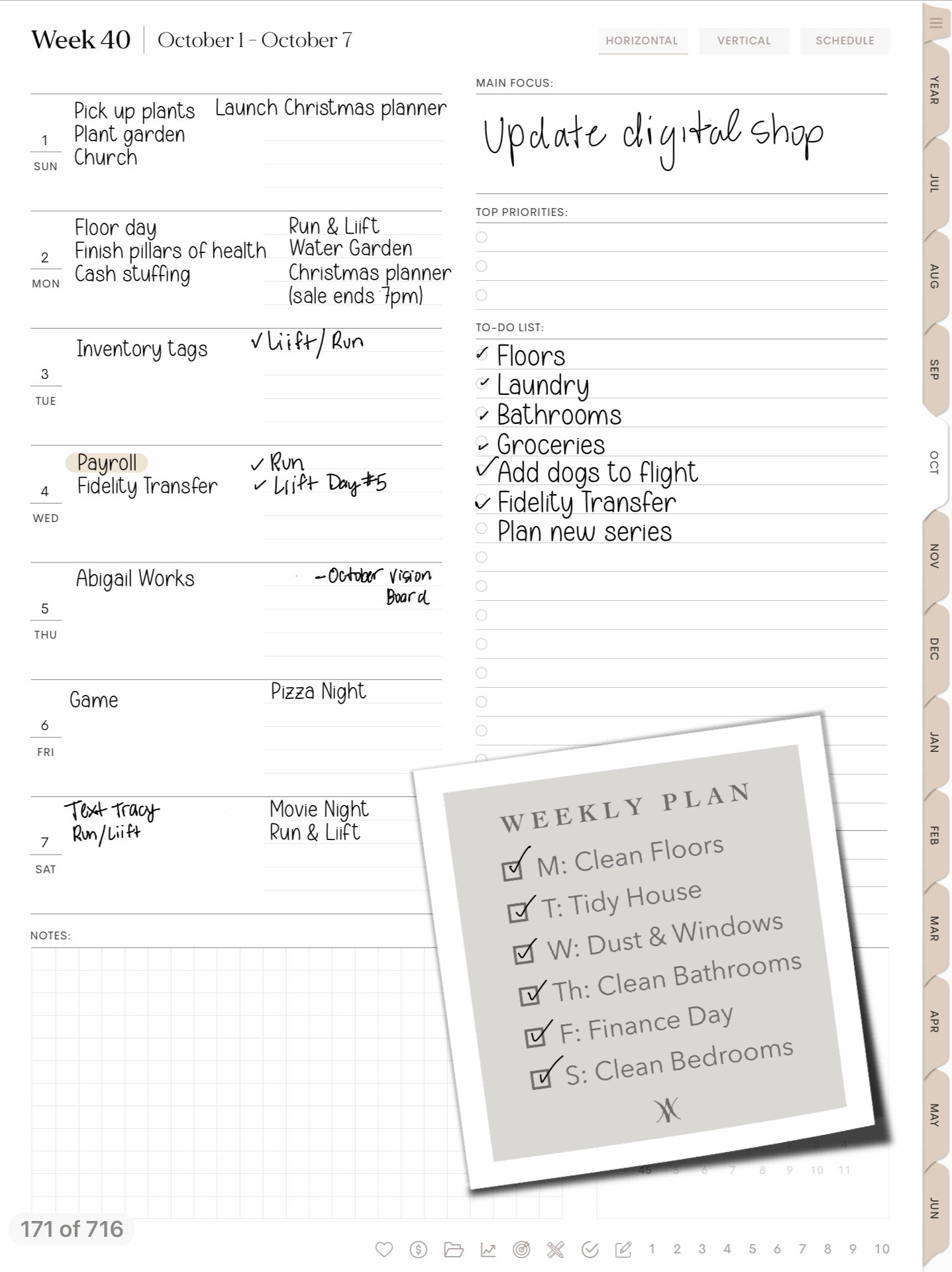 Task Checklist Sticky Notes | Digital Planning - Etsy
