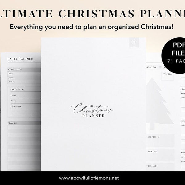 Christmas Planner - Etsy