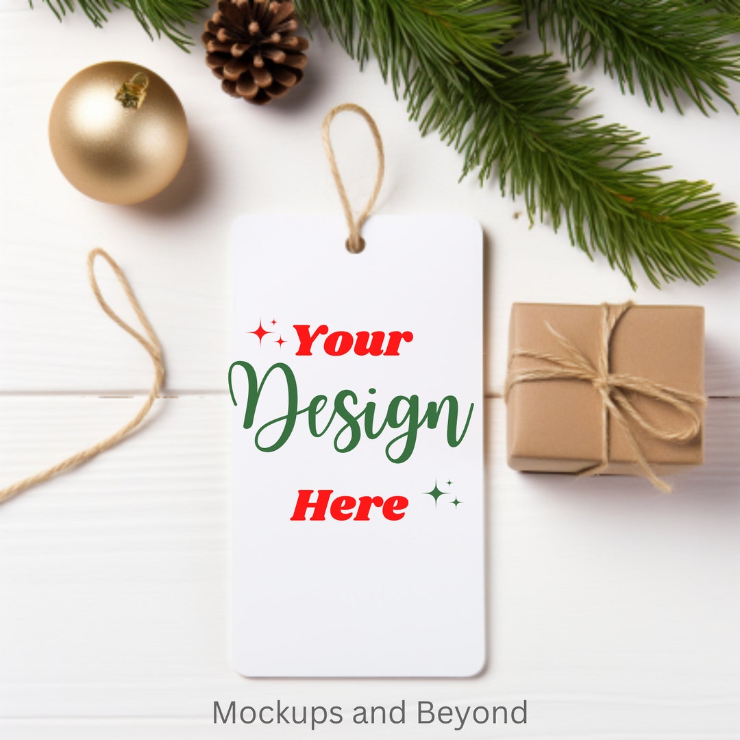 Gift Tag Mockup, Tag Mockup, Name Tag Mockup, Name Card Mockup, Card ...