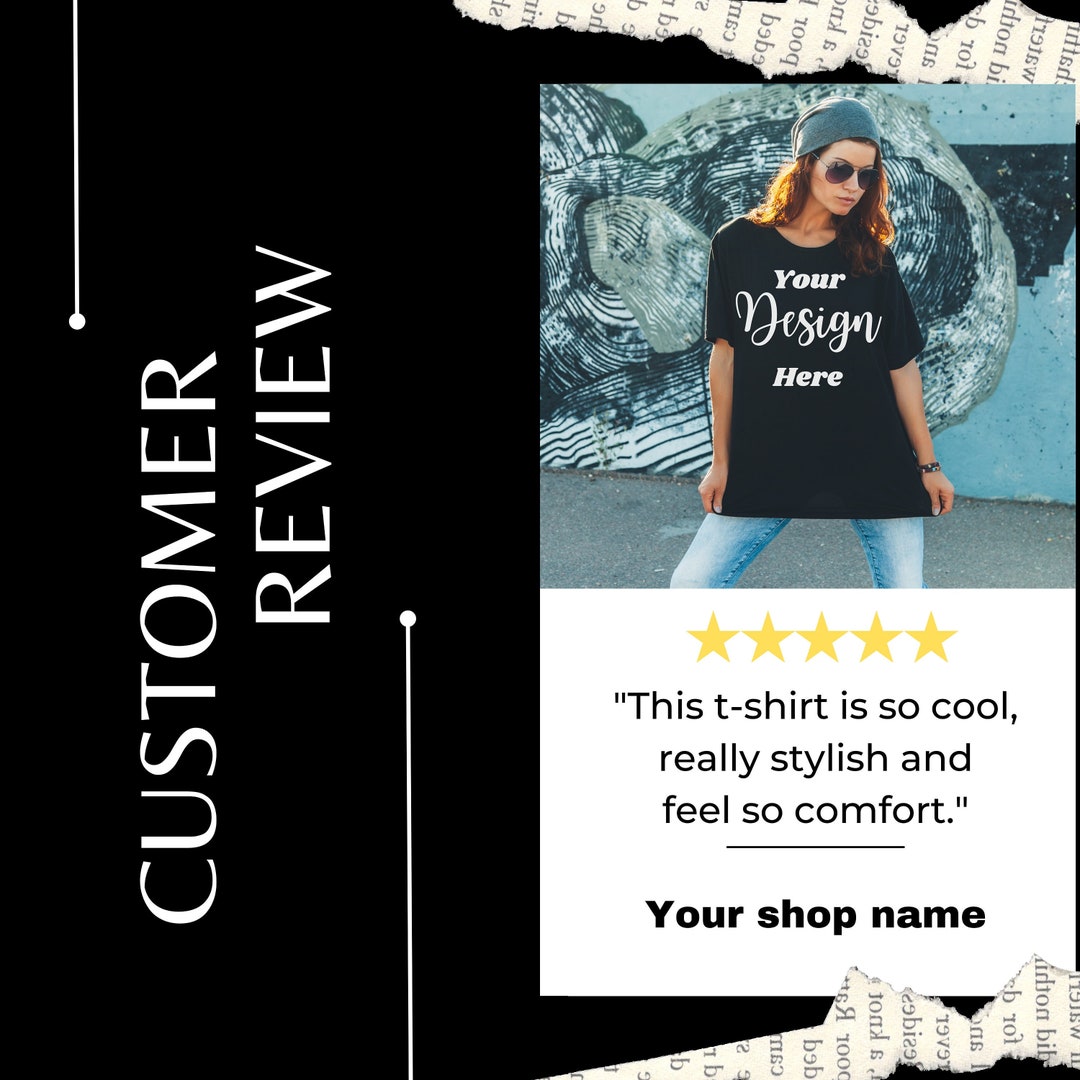 Listing Photo Review Card Mockup, Review Mockup, Review Card Mockup ...