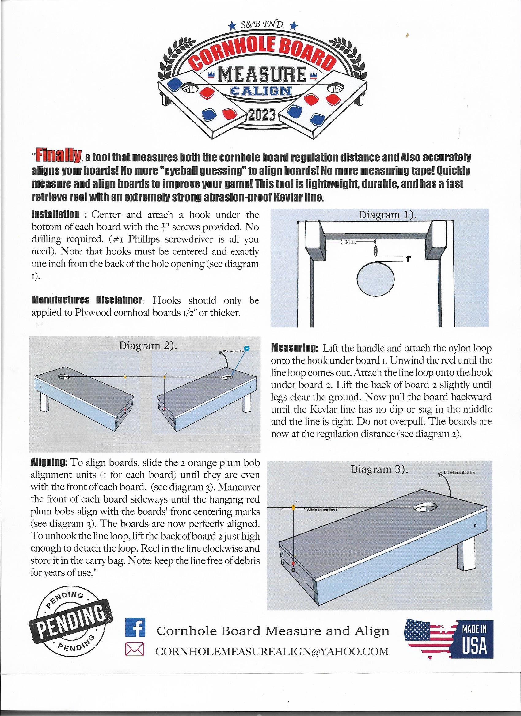 Cornhole Measure and Align - Etsy