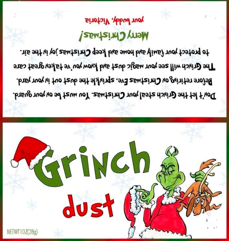 Christmas Grinch Don’t Let the Grinch Steal Your Christmas Tag for ...