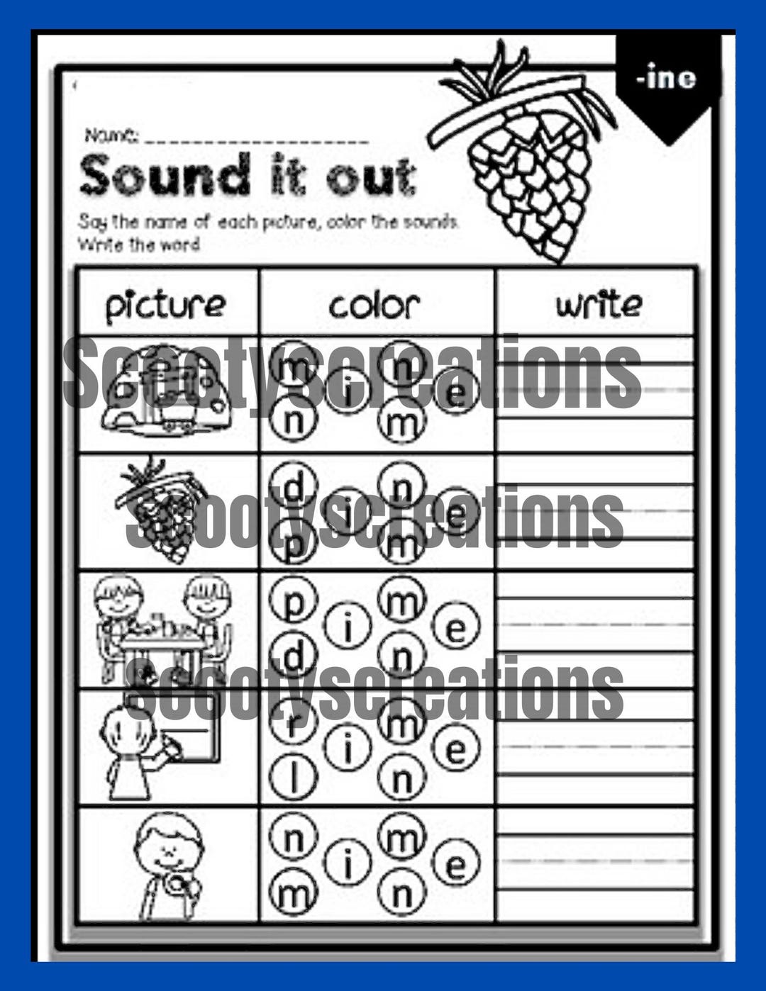 Blending Sounds and Sound It Out Activity Sheets Digital Download ...