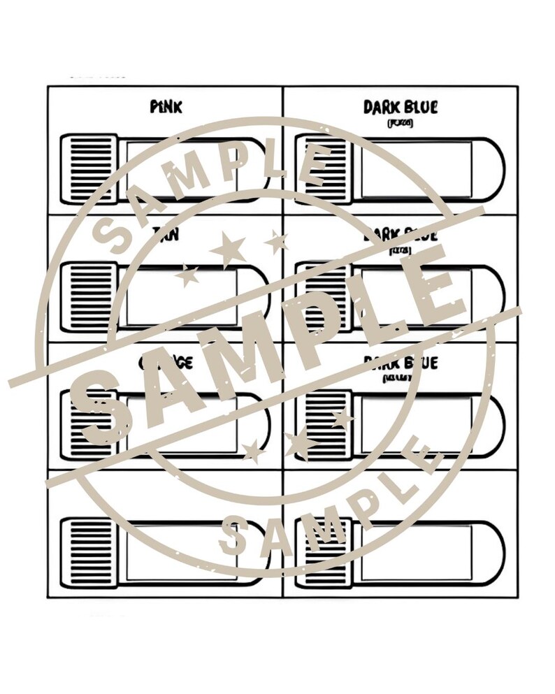 Order of Draw Flashcards Sheets - Etsy Australia