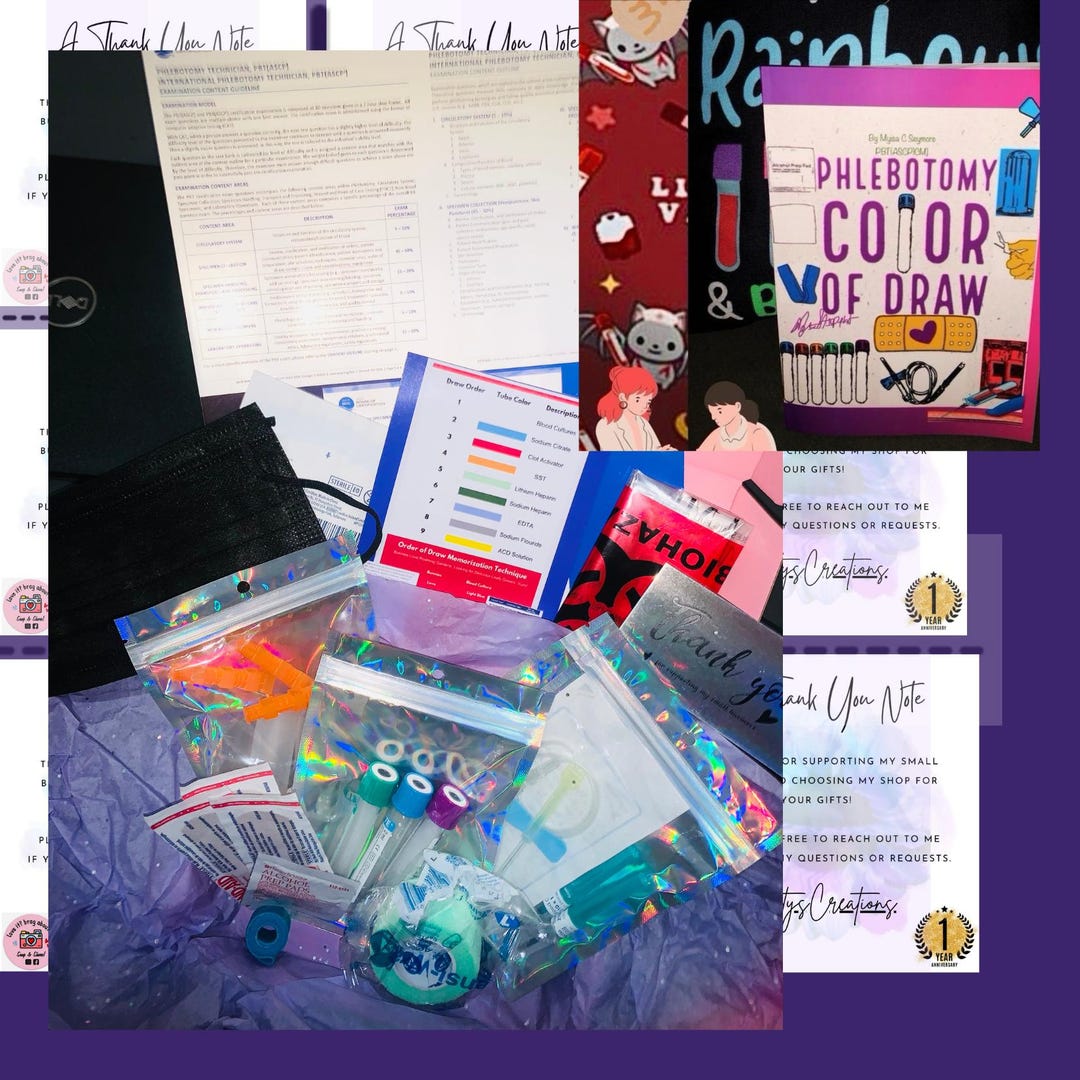 Phlebotomy Practice Bundle for Phlebotomist or Nurse or Any Medical ...