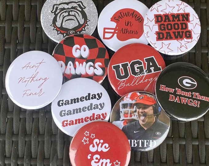Georgia National Champions Trophy Gameday Pin - Etsy