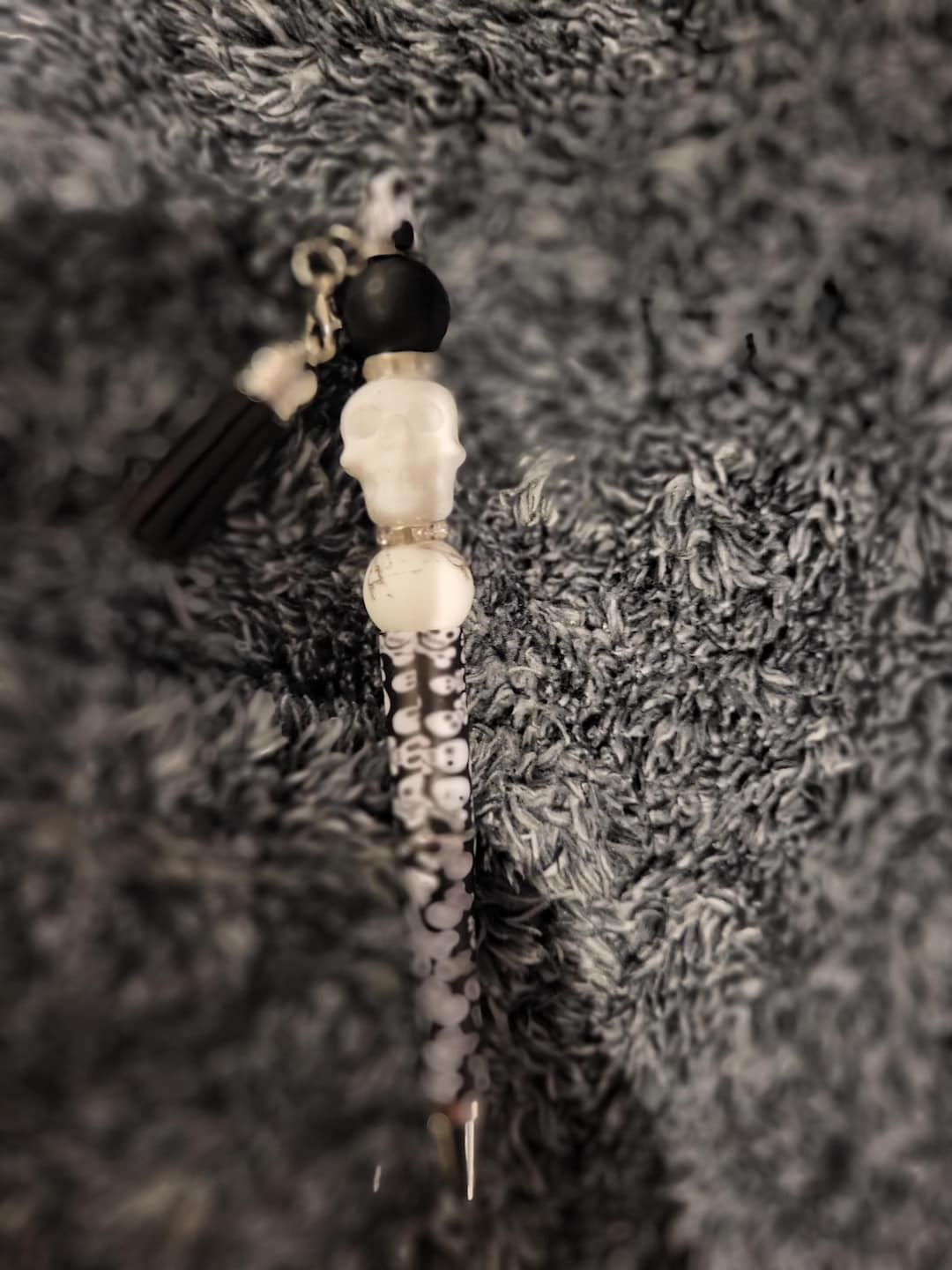 Hand Made Gothic Skull Beaded Pen - Etsy