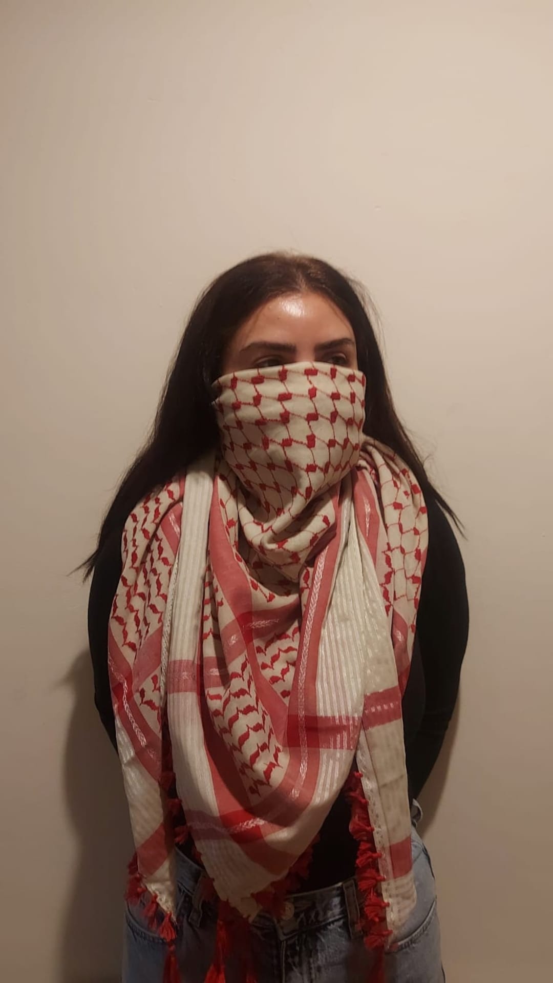Keffiyeh Palestine Scarf Free Palestine Traditional Cotton - Etsy
