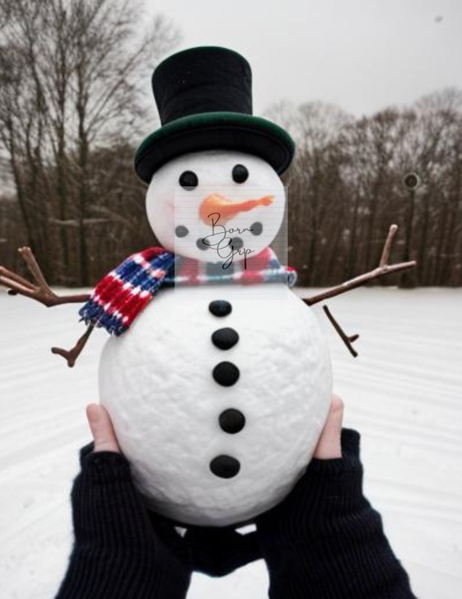 Snowman - Digital Art - Etsy