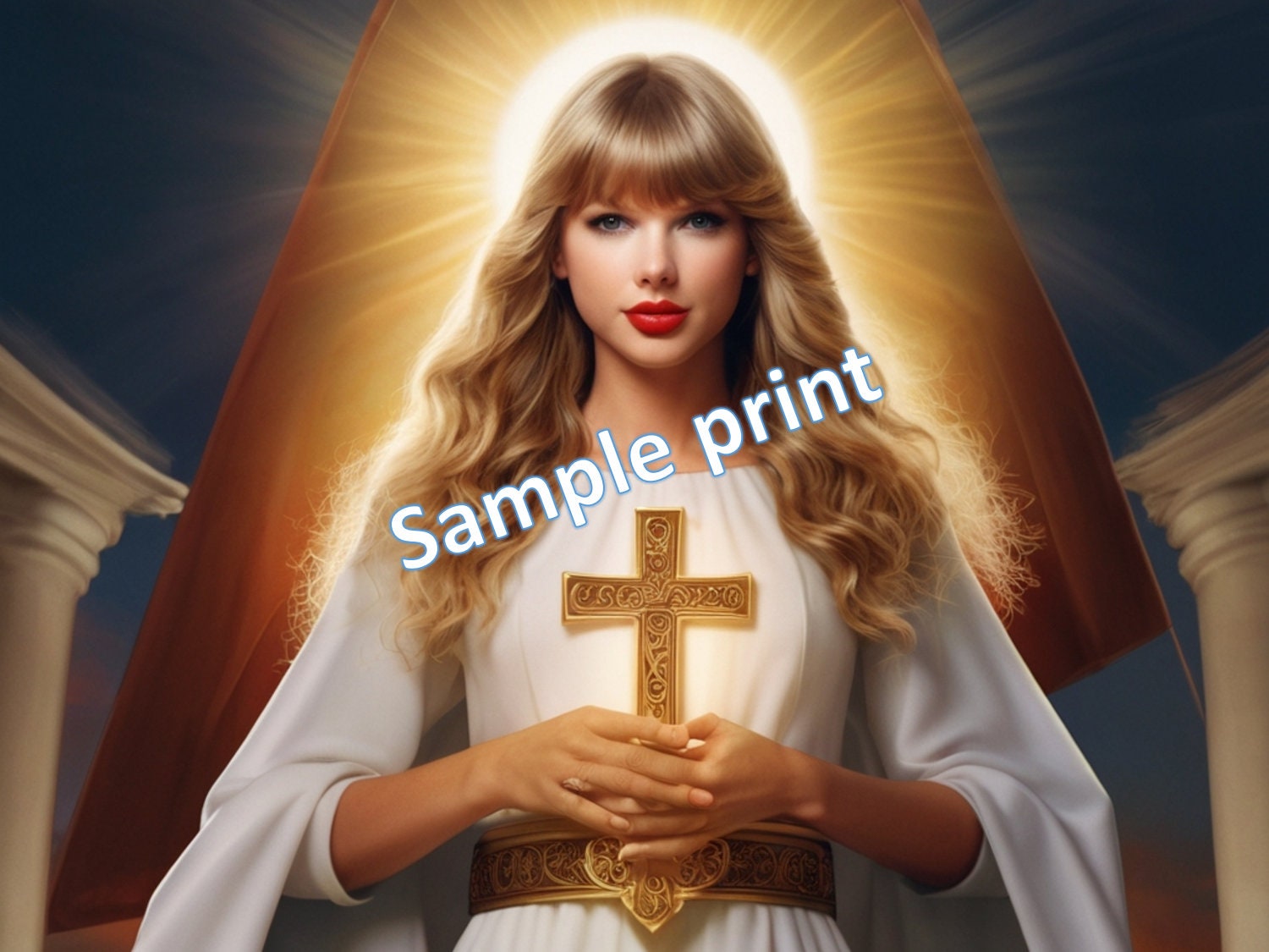 Taylor Swift Digital Art saint Taylor Image - Etsy UK