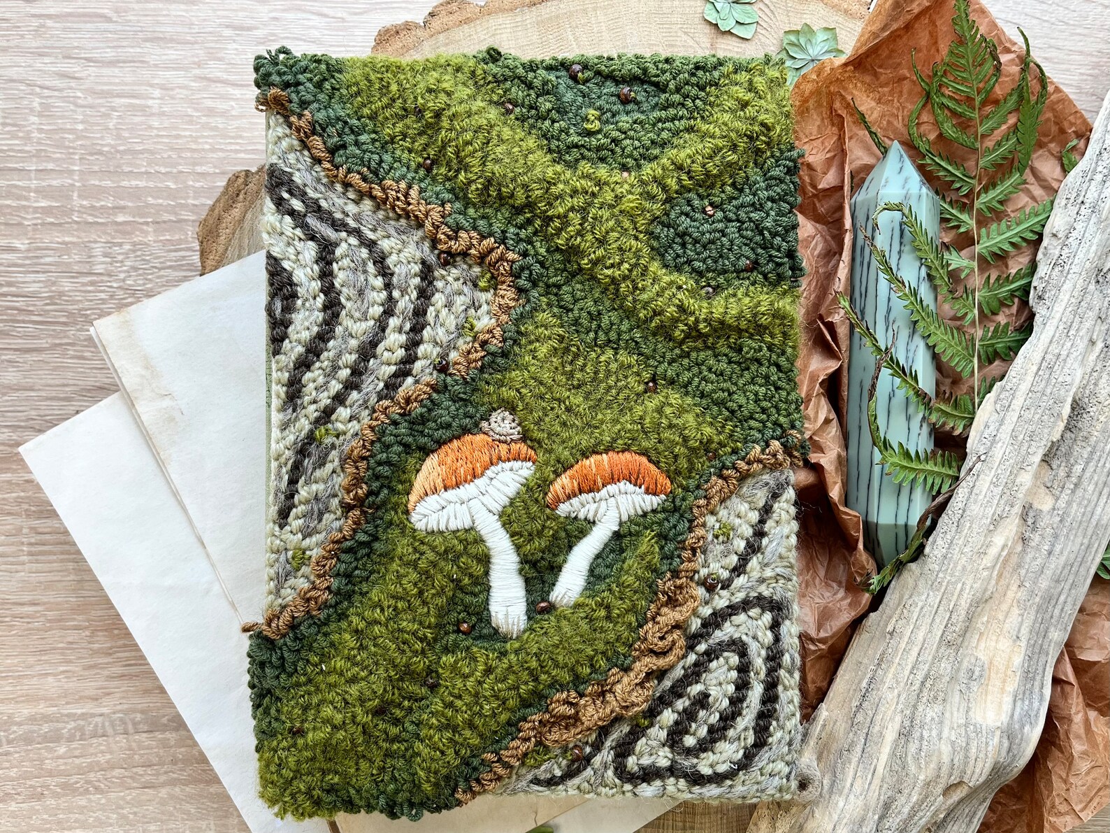 Botanical Forest Herb Journal, Junk Journal Handmade Book Kit 6x8 ...