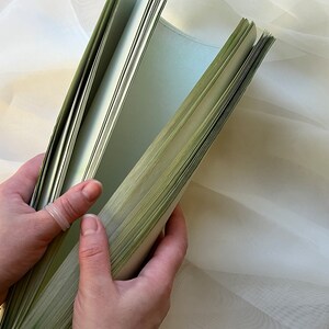 Hand Dyed Vintage Paper, Set of 20 Light Green Sheets, Junk Journaling ...